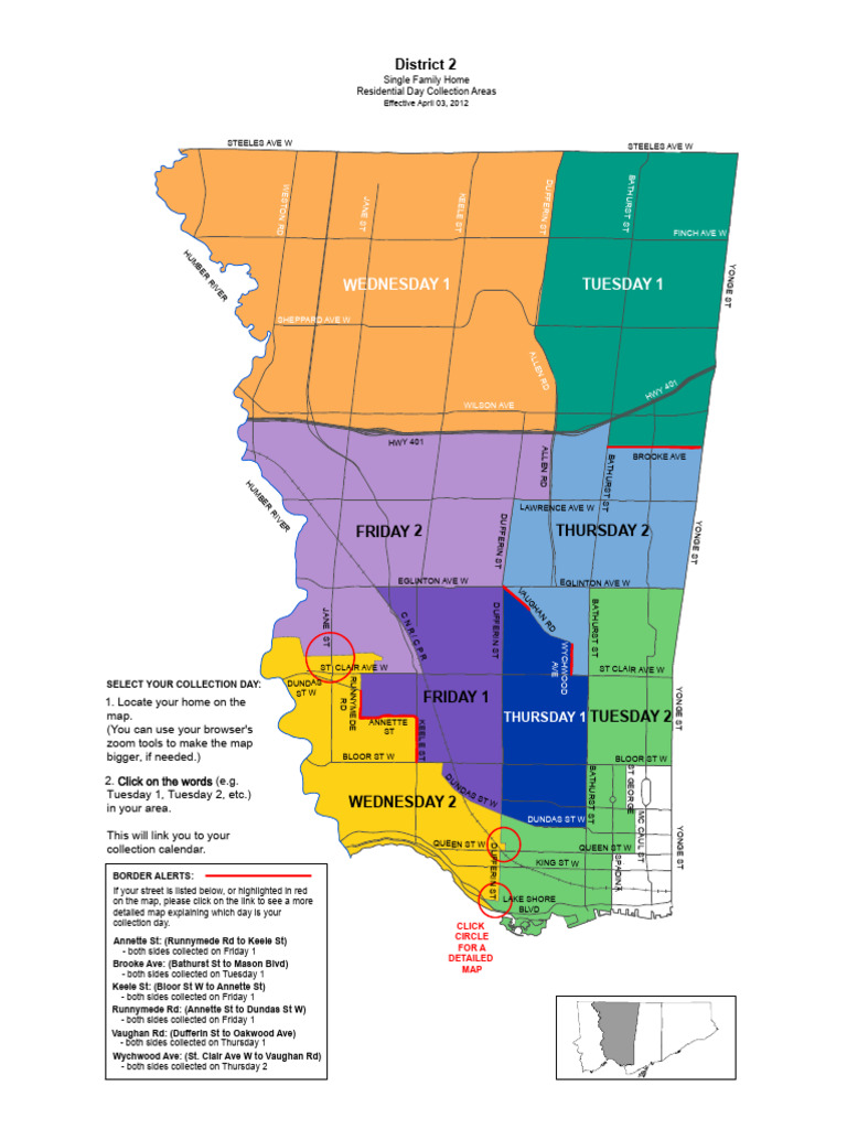 TDSB District 2 Collection Map | PDF | Toronto