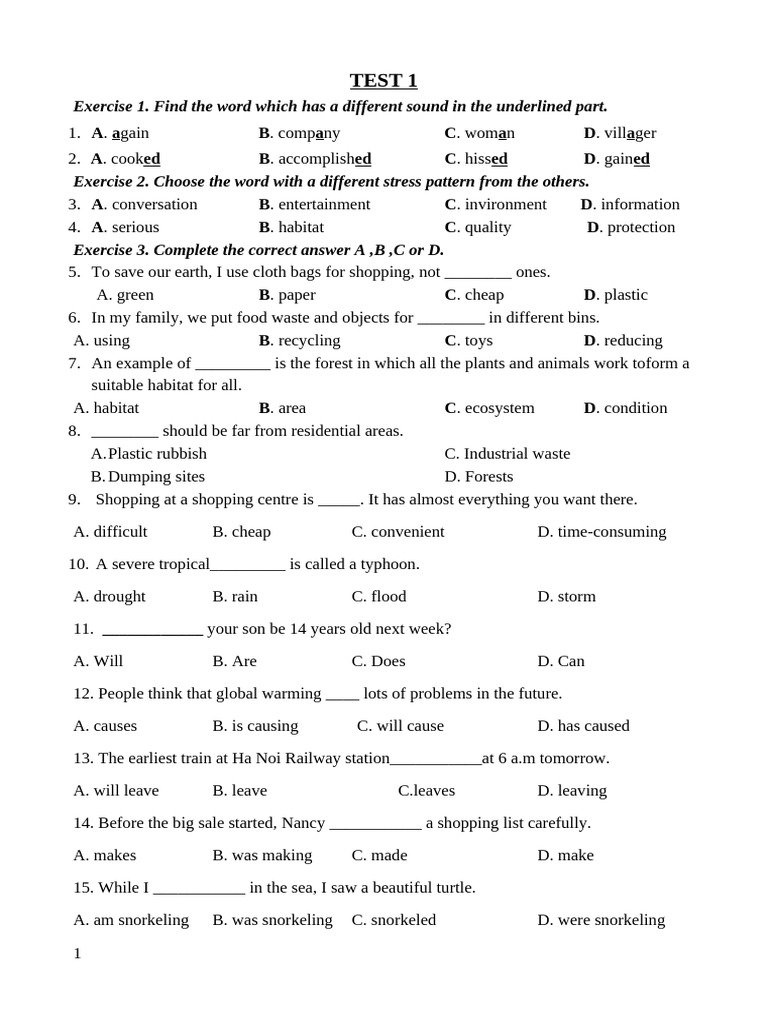 De Cuong Anh 8 Giua Ky 2 23 24 - 293202417 | PDF | Convenience Store | Natural Environment