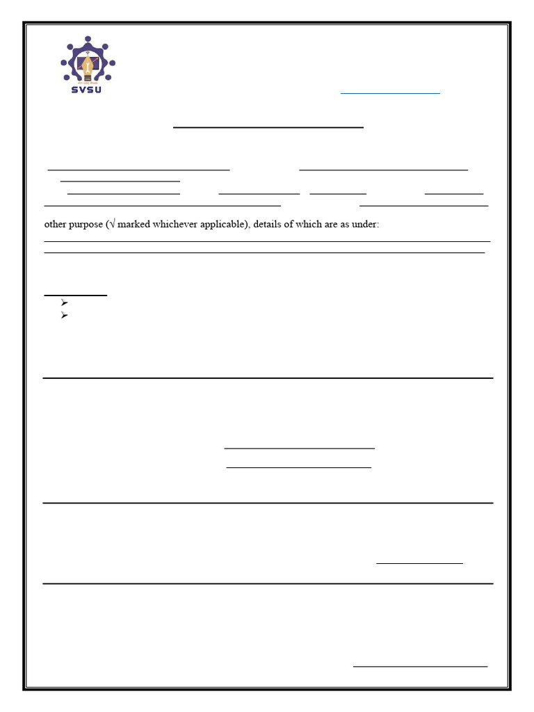 Bonafide Certificate Issuance Form | PDF