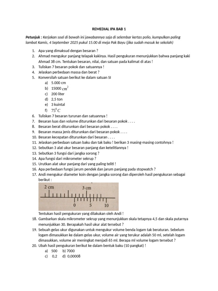 Remedial Ipa Bab 1 | PDF