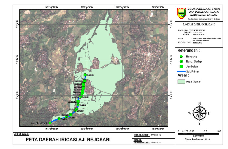Peta Daerah Irigasi Aji Rejosari | PDF