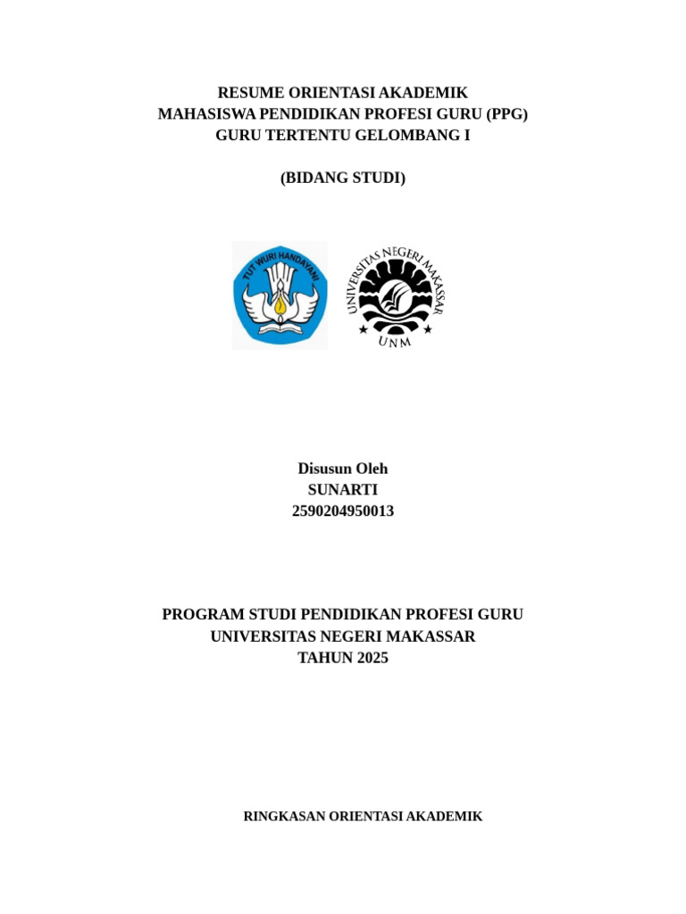 Resume PPG Guru Tertentu 2025 | PDF