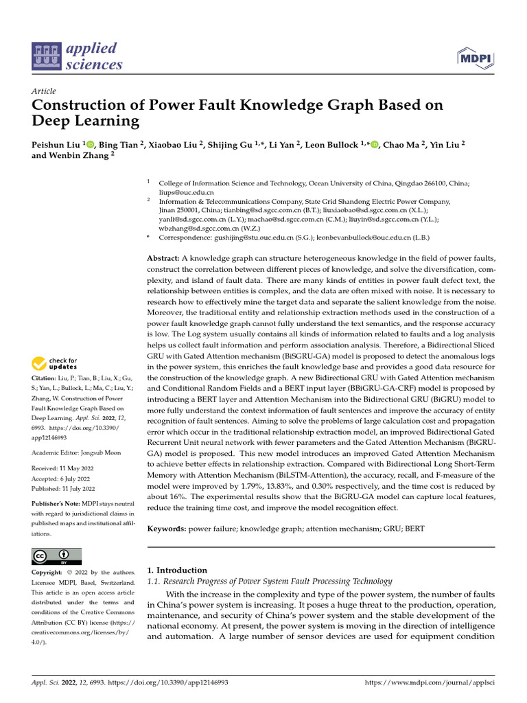 Construction of Power Fault Knowledge Graph Based On Deep Learning ...