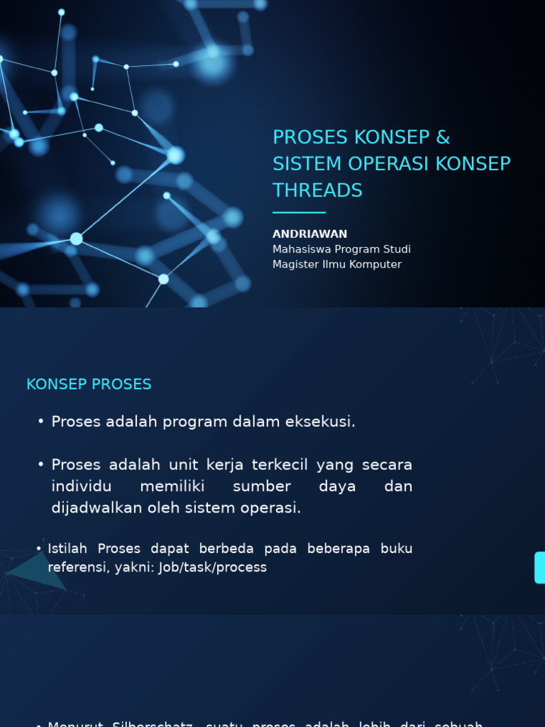 Proses Konsep & Sistem Operasi Konsep Threads | PDF