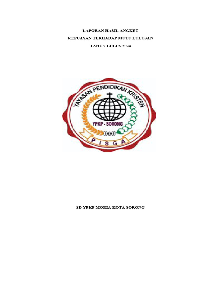 Kepuasan Mutu Lulusan SD YPKP 2024 | PDF