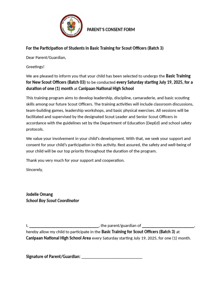 Parent Consent | PDF