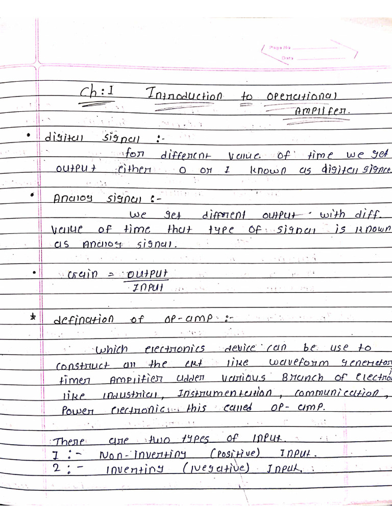 HandwrittenintroductiontoOperationalamplifierspdf 2025 08-02-10!11!58 | PDF