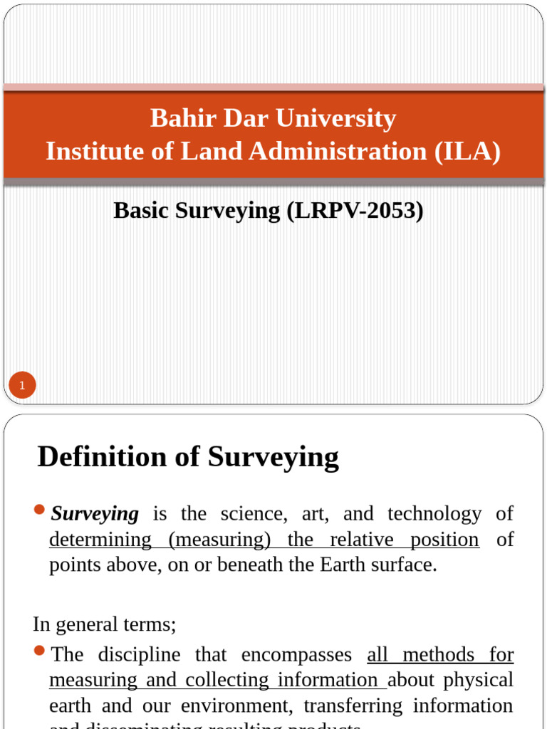 Overview of Basic Surveying Techniques | PDF | Surveying | Geographical ...