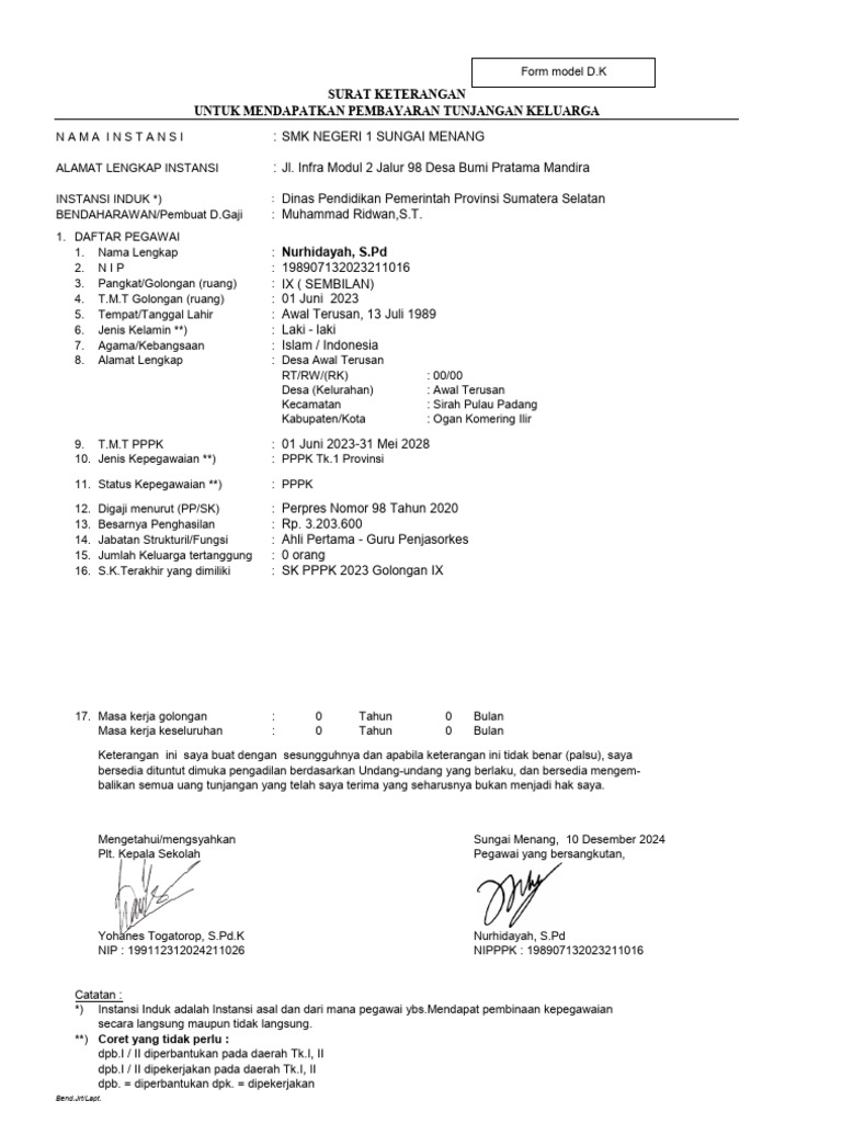 Blangko Kp4 New | PDF