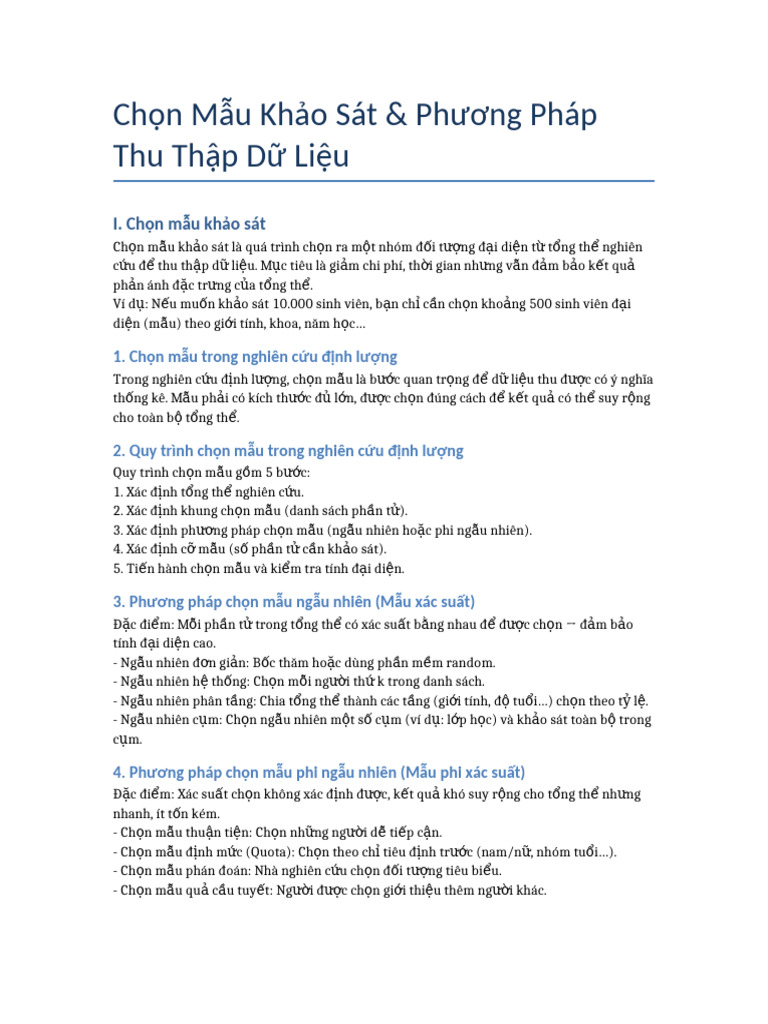 Bản Sao Chon - Mau - Khao - Sat - Va - Thu - Thap - Du - Lieu | PDF