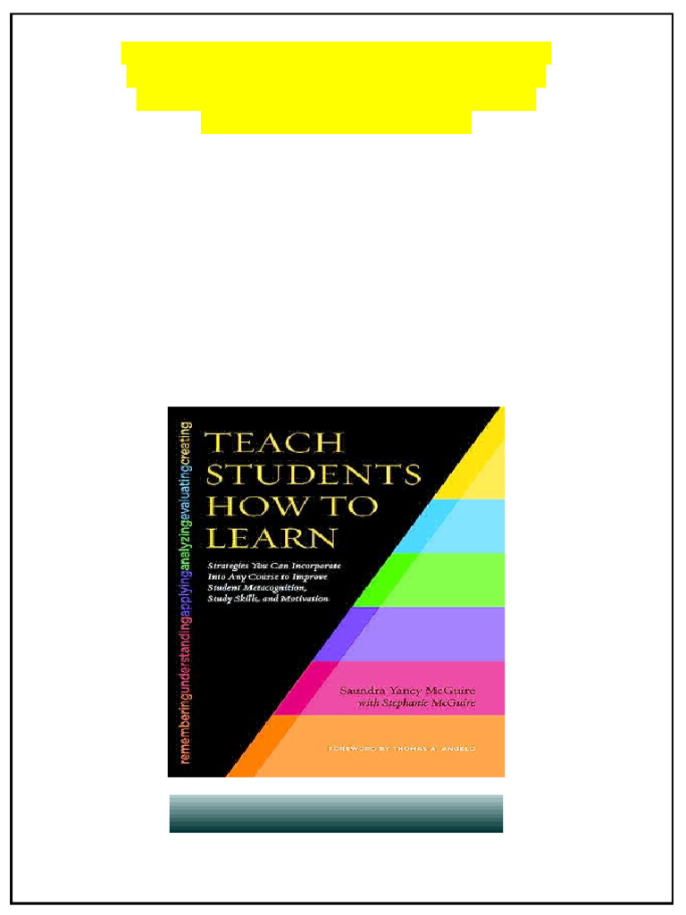 Teach Students How To Learn Strategies You Can Incorporate Into Any ...