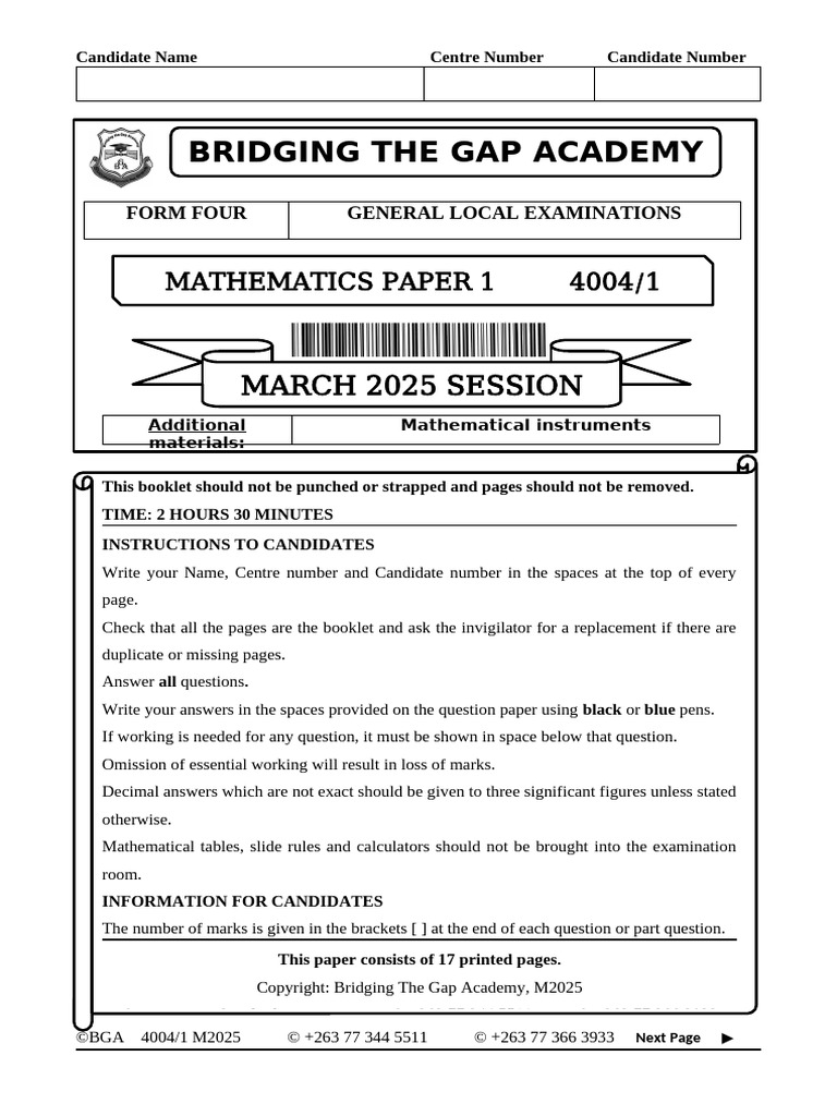 Ordinary Level Mathematics P1 | PDF | Arithmetic | Mathematics