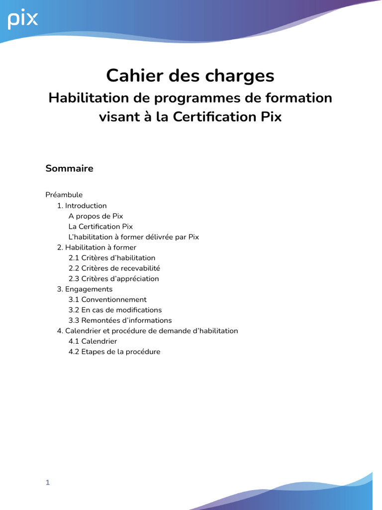 Habilitation à former pour Certification Pix | PDF | Habilitation de ...