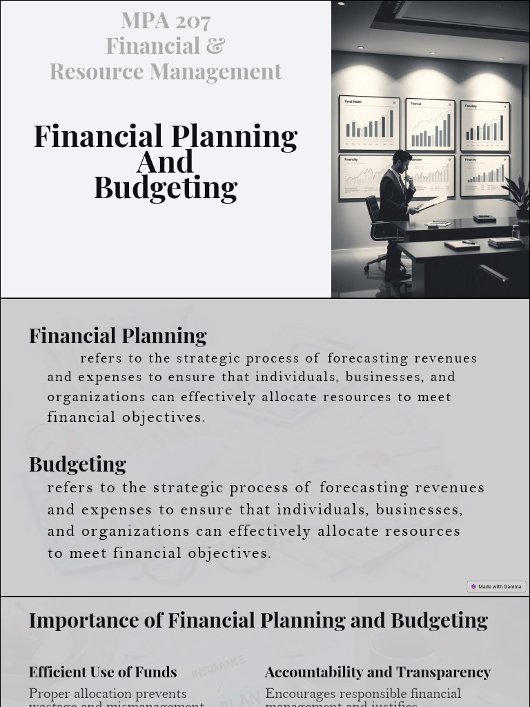 Financial Planning and Budgeting | PDF | Budget | Expense
