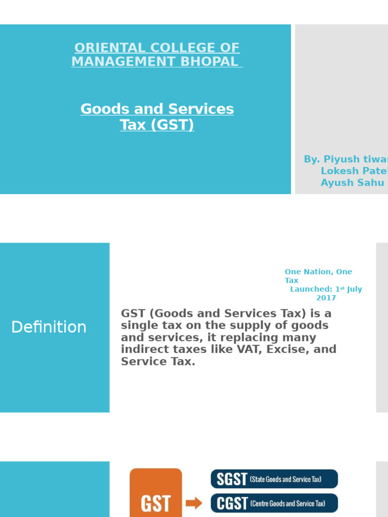Understanding Goods and Services Tax (GST) | PDF | Value Added Tax | Taxes