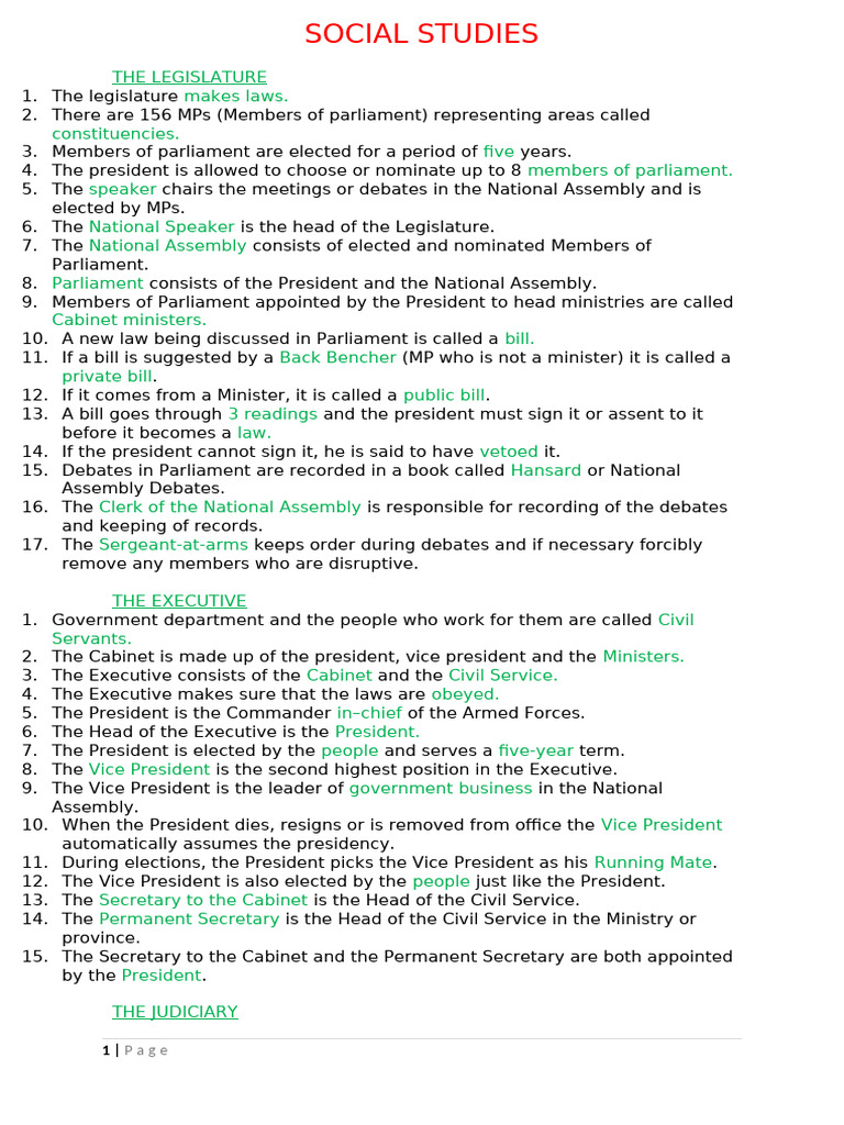SOCIAL STUDIES - March 2024 | PDF | Bill (Law) | Supreme Courts