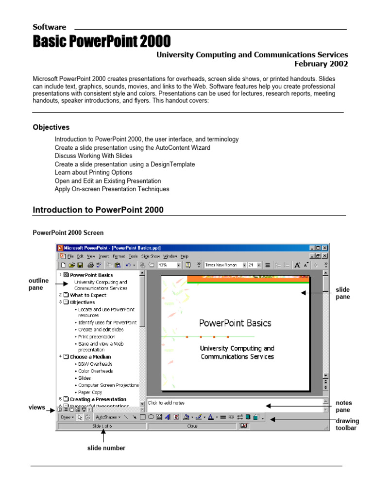 Powerpoint 2000 Basic | PDF | Microsoft Power Point | Cursor (User ...