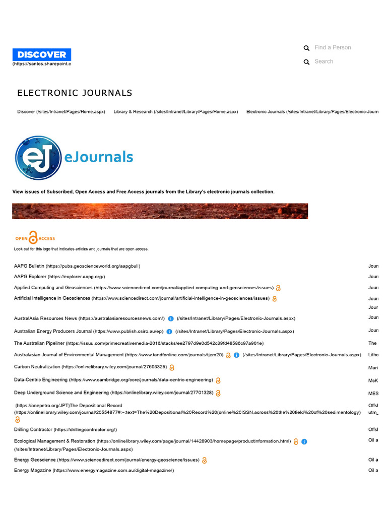 Library & Research Electronic Journals | PDF | Open Access | Libraries
