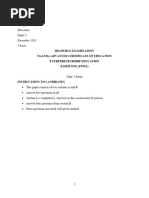 Ent 1 Past Papers 2013-2024 | PDF | Entrepreneurship | Social ...