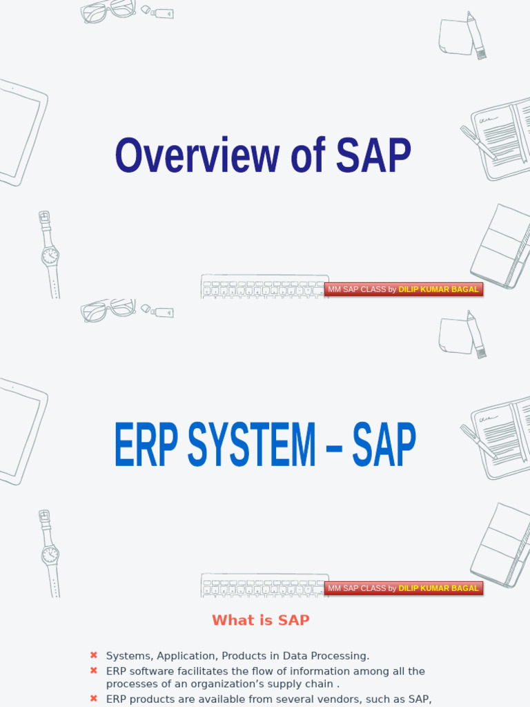 Lecture 1 Sap Erp Overview | PDF | Enterprise Resource Planning | Logistics