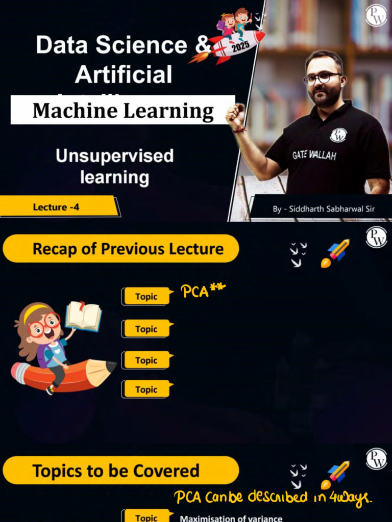 Unsupervised Learning 05 Class Notes | PDF