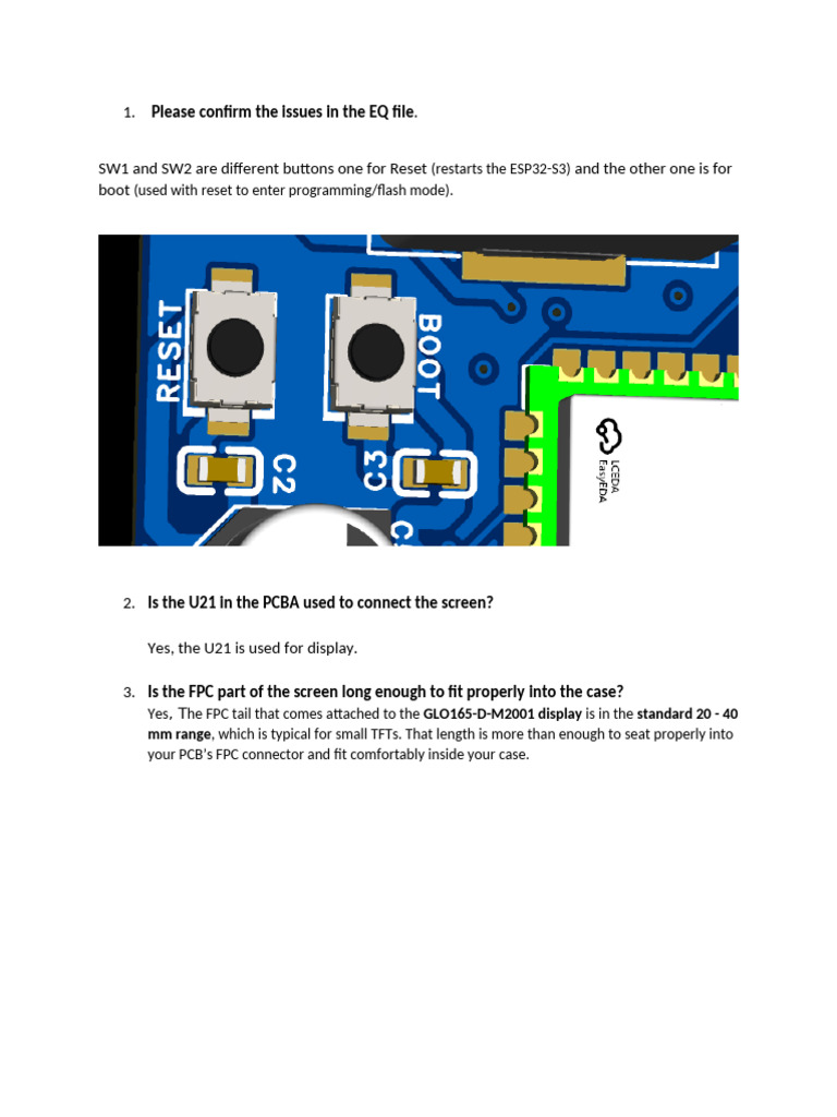 Please Confirm The Issues in The EQ File | PDF
