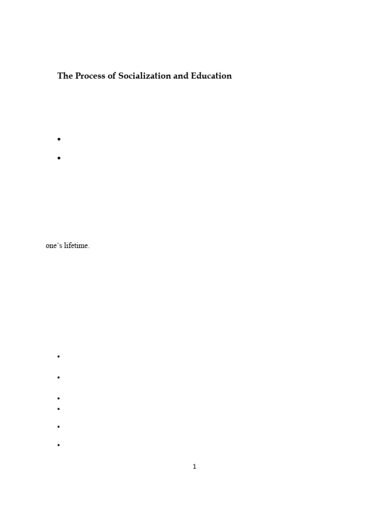 Stages of Socialization Explained | PDF | Socialization | Adolescence