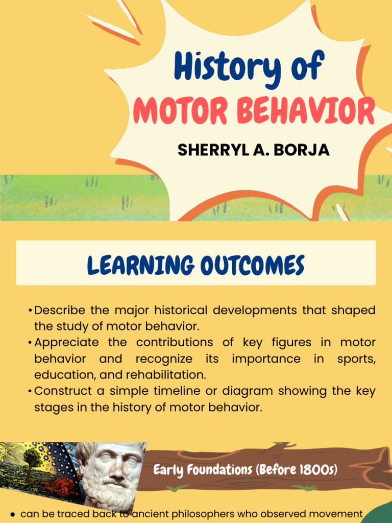 History of Motor Behavior Development | PDF | Psychology | Nervous System