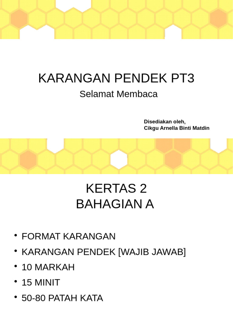 Karangan Pendek PT3 | PDF