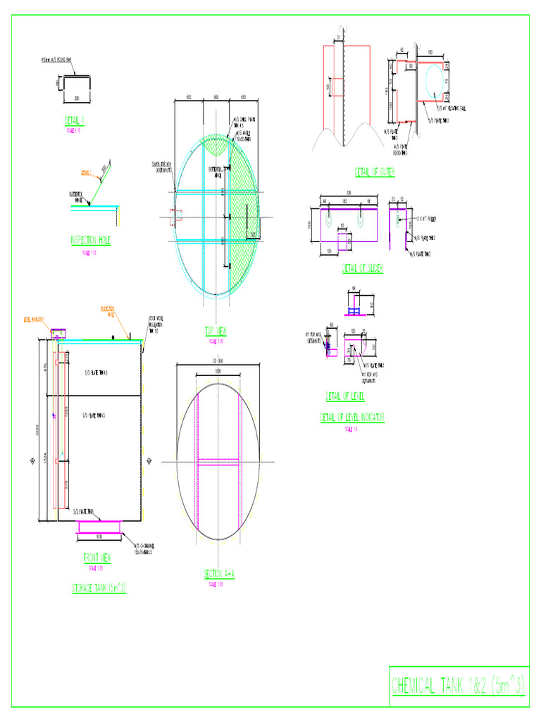 Chemical Tank 12 Dwg-Model | PDF
