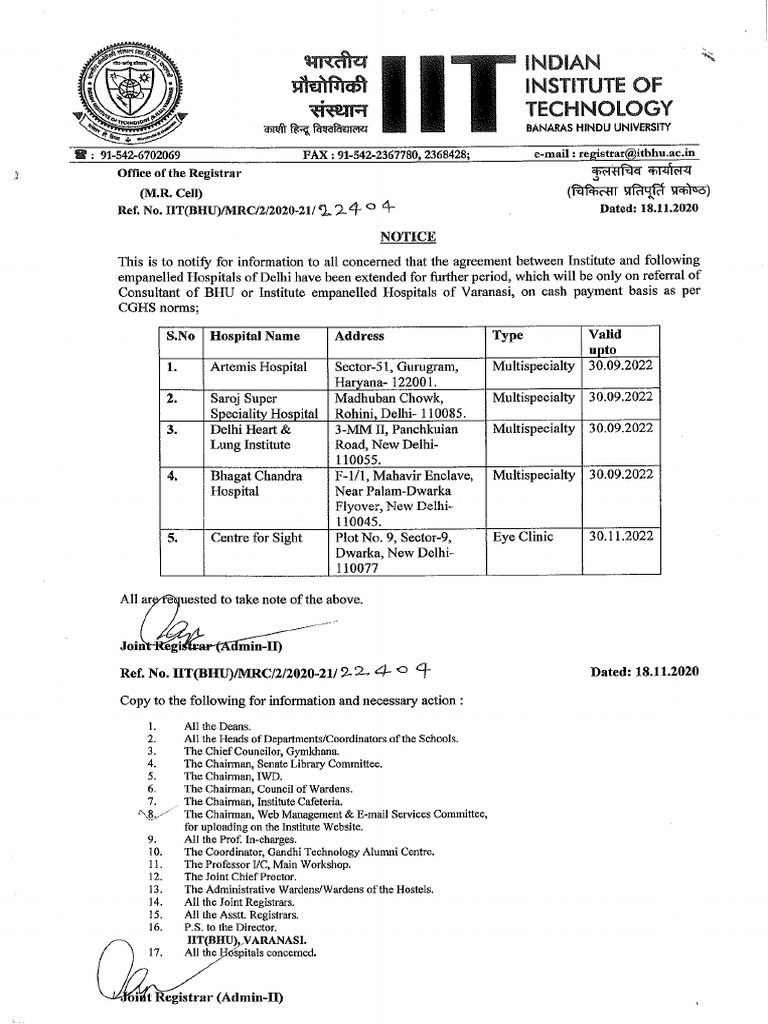 Cashless Hospitals List | PDF