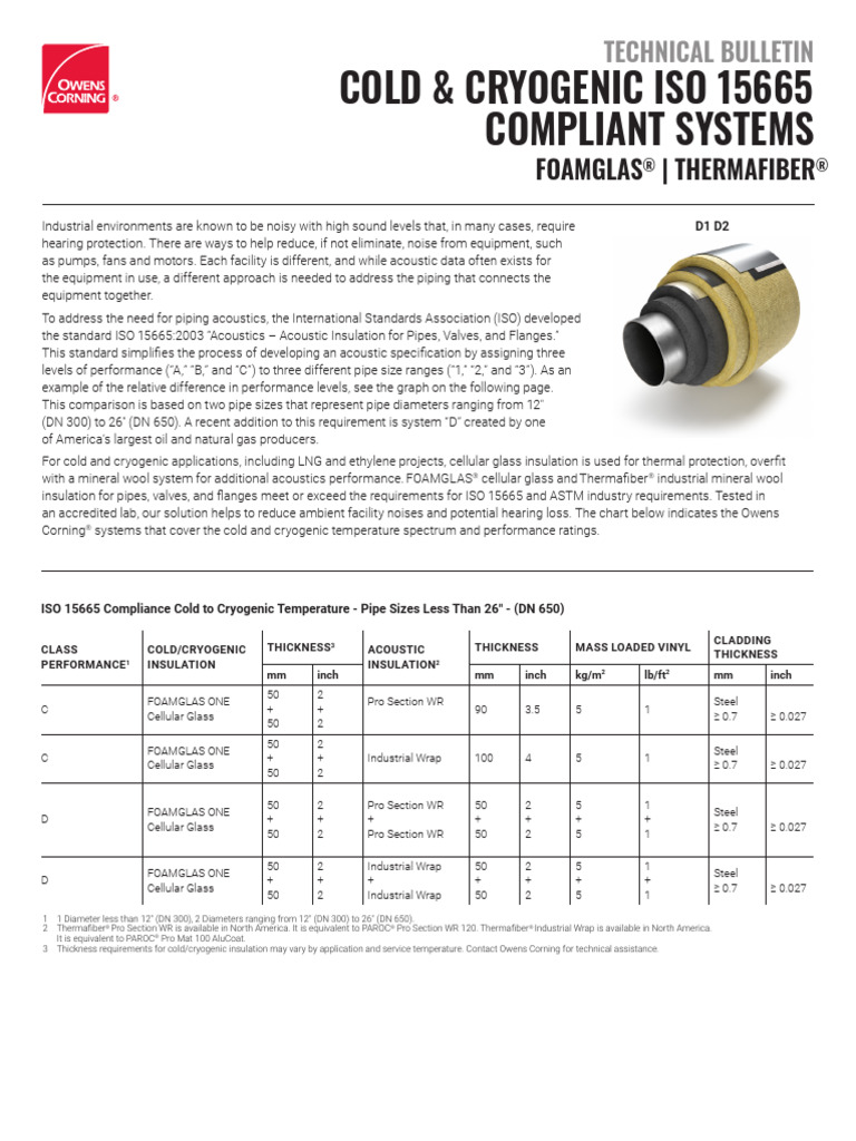 ISO 15665 Cold Cryogenic Insulation Guide | PDF | Pipe (Fluid ...