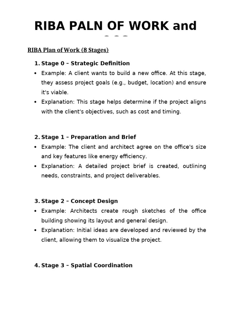 RIBA Plan of Work and OCG | PDF
