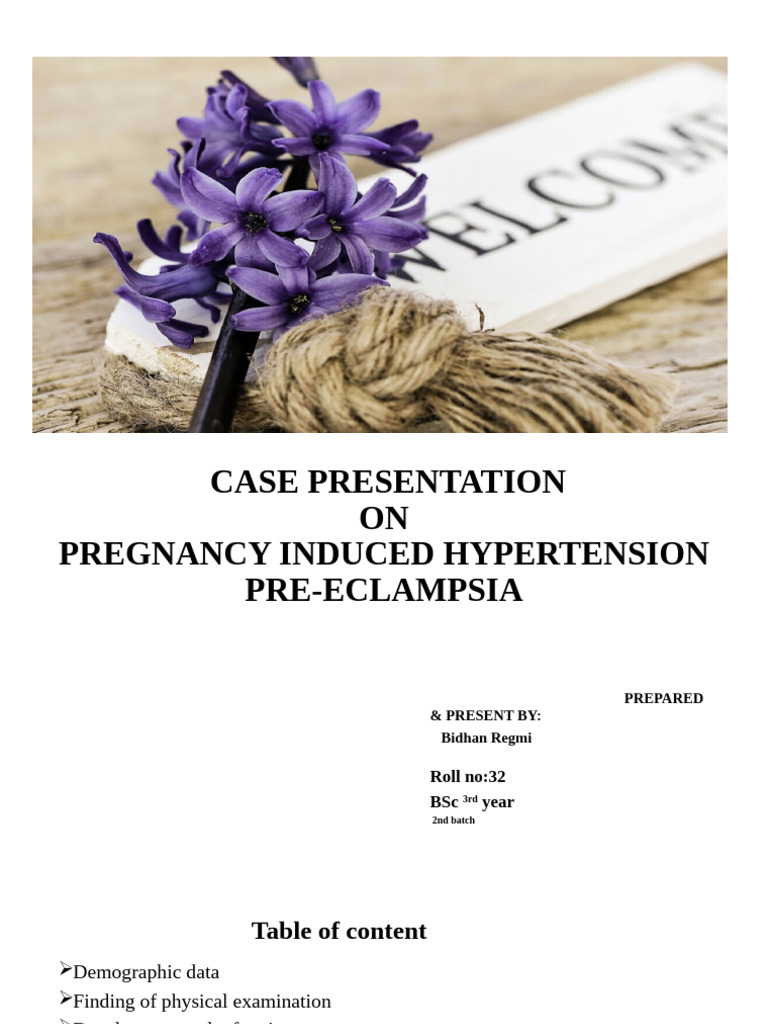 Sony PIH Case | PDF | Hypertension | Pregnancy