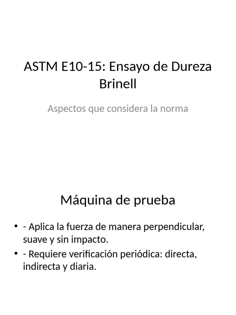ASTM E10 Brinell | PDF