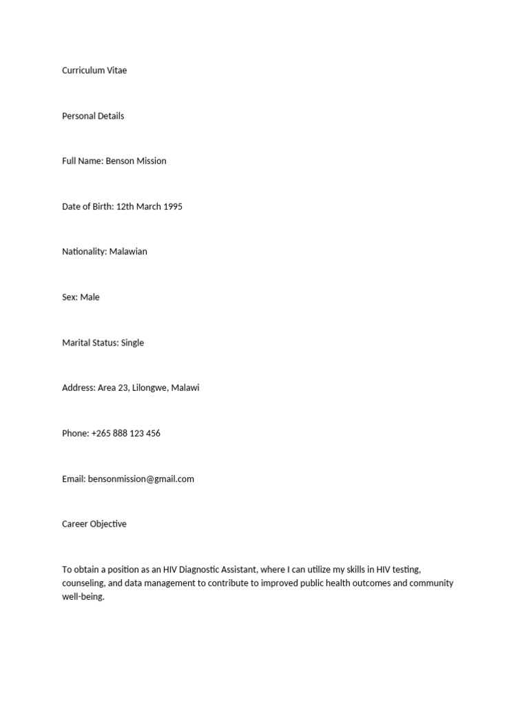 Curriculum Vita-WPS Office | PDF