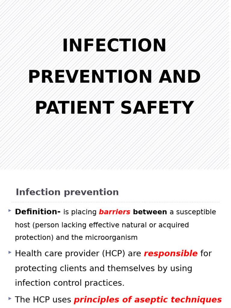 Infection Prevention and Safety | PDF | Sterilization (Microbiology ...
