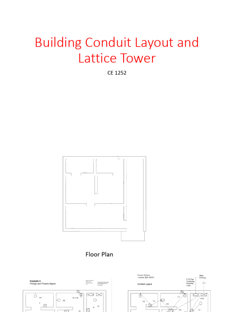 Building Conduit and Lattice Tower | PDF