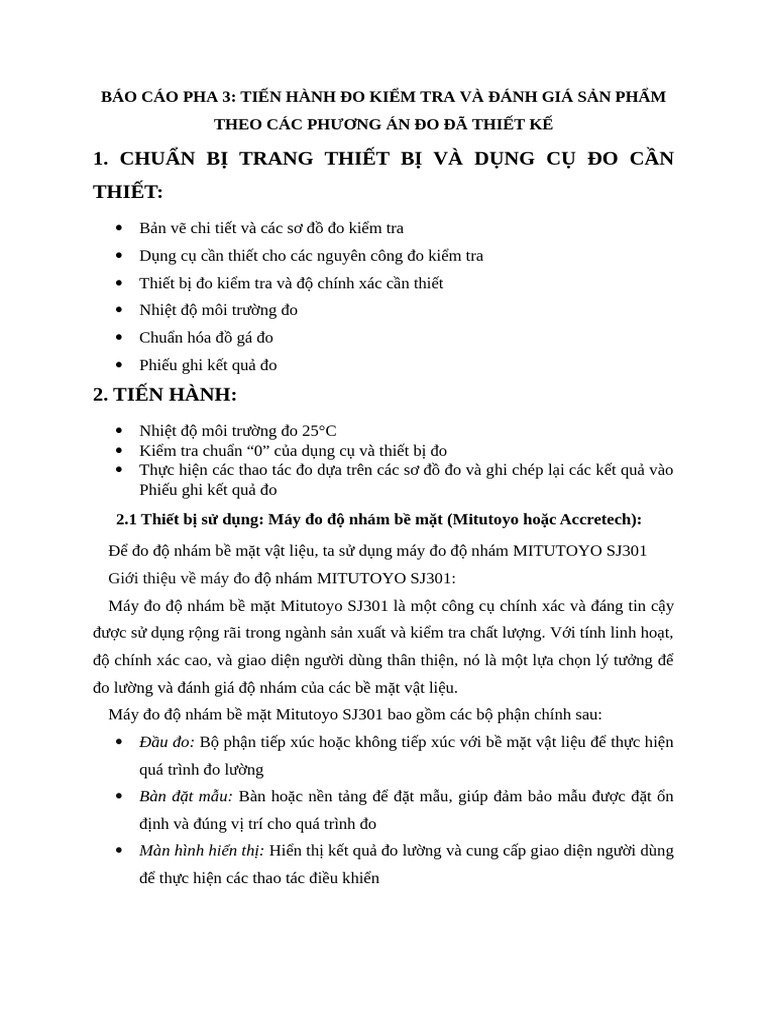 Báo Cáo Pha 3 | PDF