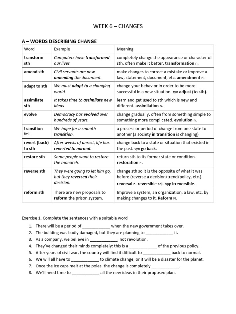 Week 6 - Vocab Extension | PDF | Fashion | Clothing