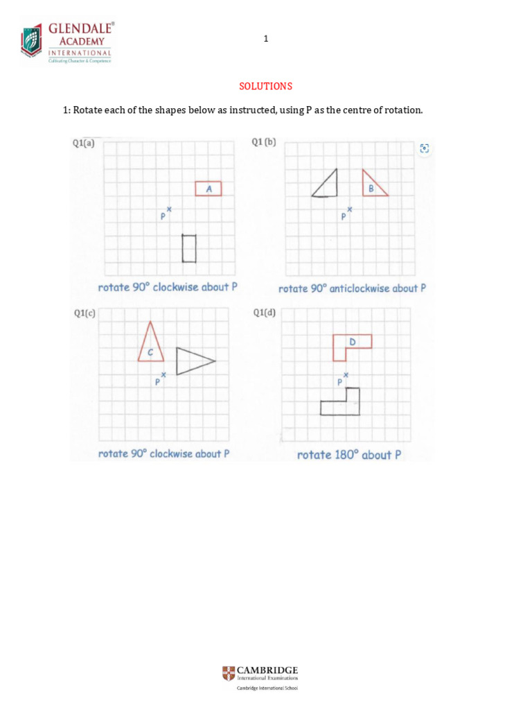 Answers Rotation | PDF