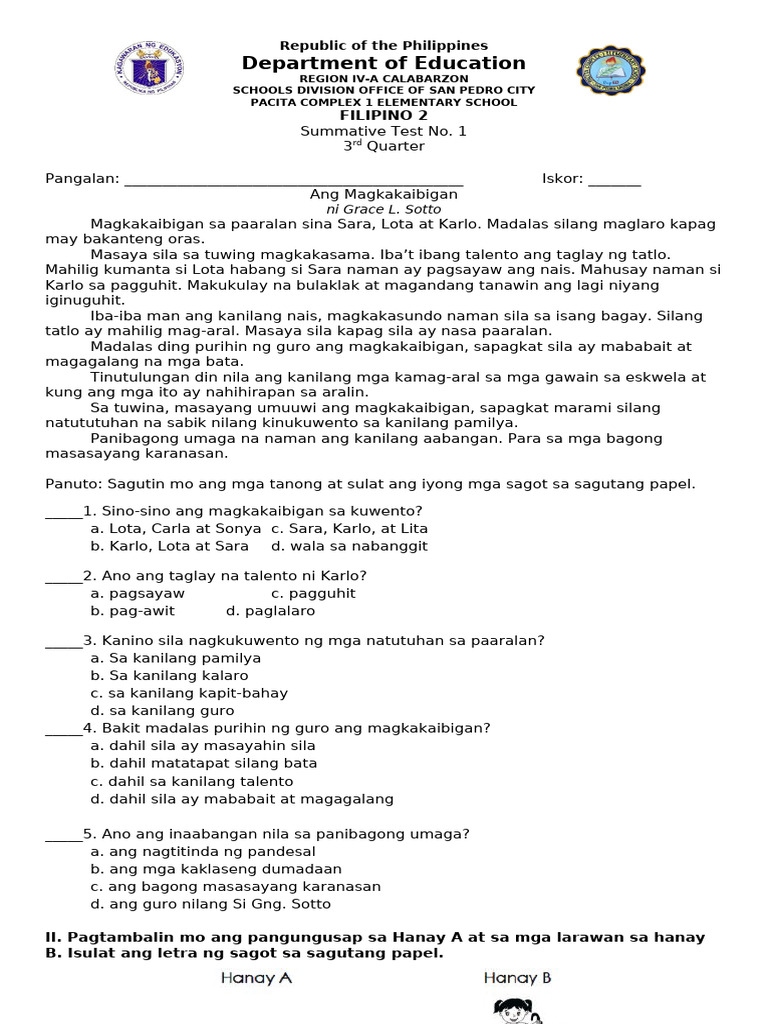 Fil2 ST2 Q3 | PDF