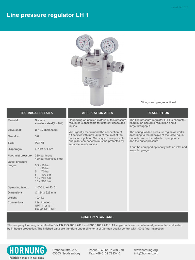 LH1 Line Pressure Regulator (06 2020) | PDF | Equipment | Mechanical ...