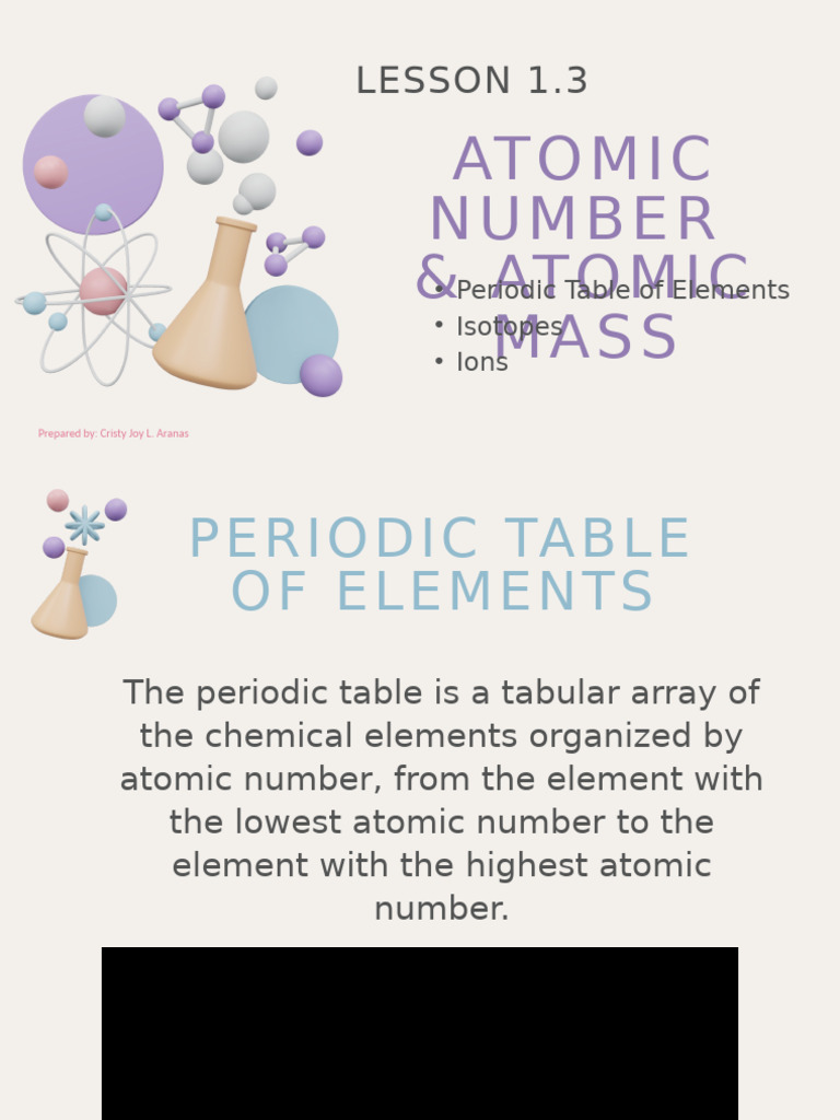 Periodic Table and History, Ions, Isotopes | PDF | Ion | Periodic Table