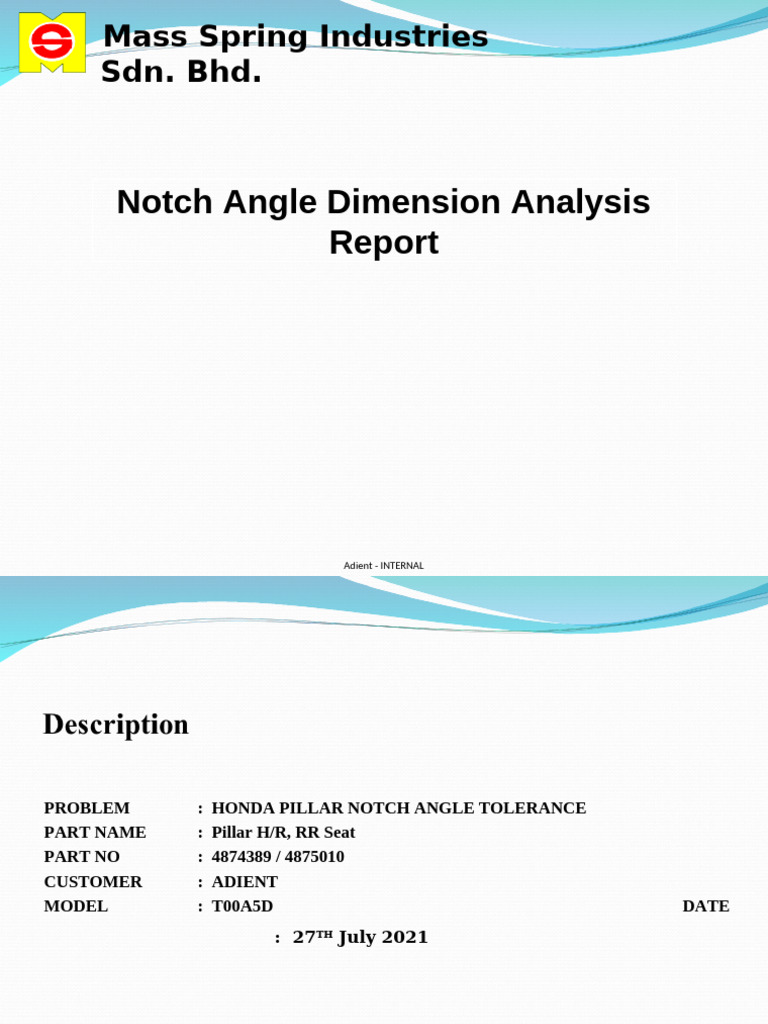 MSI slide Notch Angle Dimension | PDF