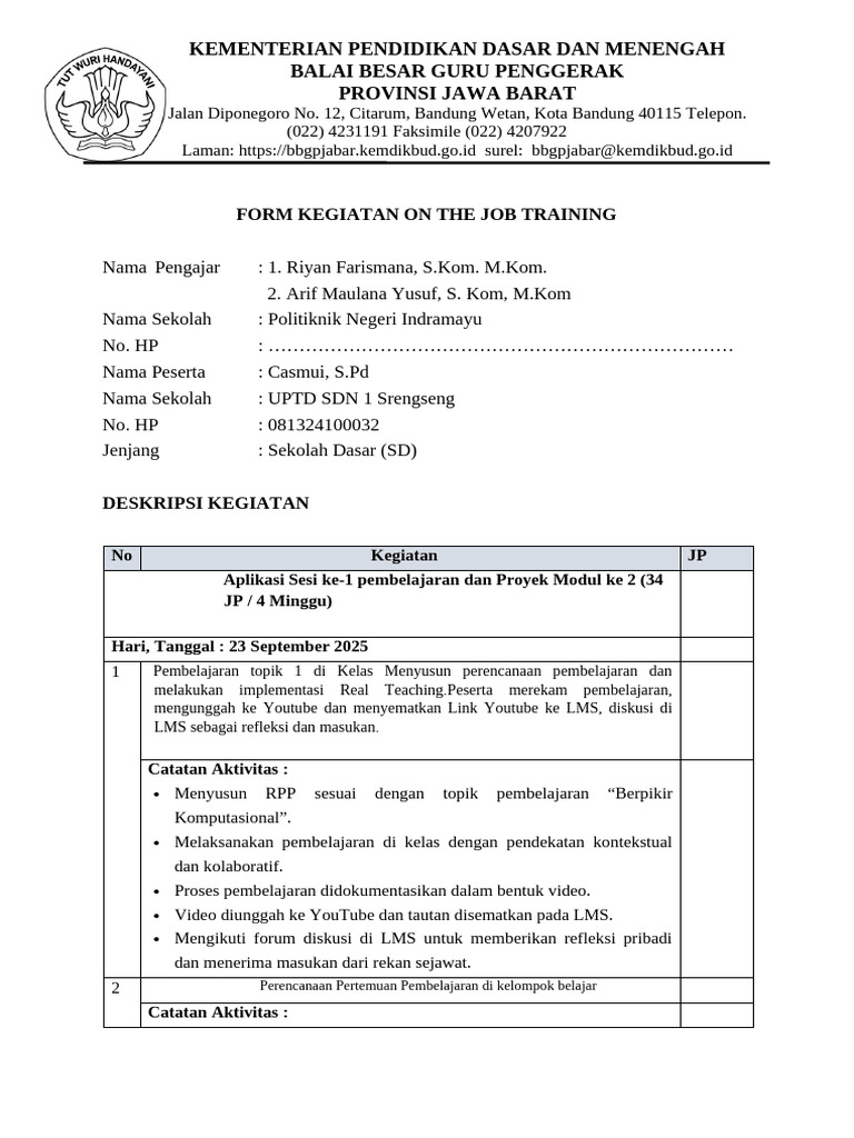 Praktek Baik Tugas Terakhir Koding | PDF