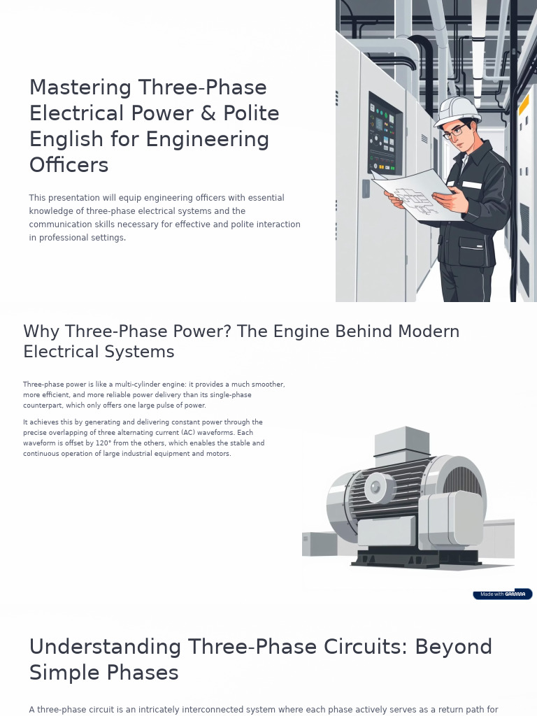 Mastering Three Phase Electrical Power and Polite English For ...