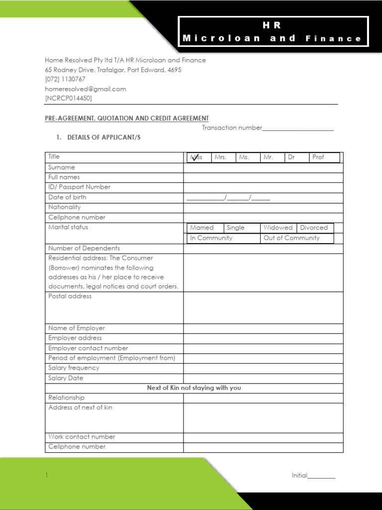 DC Loan Application Forms VERS2023 01102024-1 | PDF | Credit | Finance ...