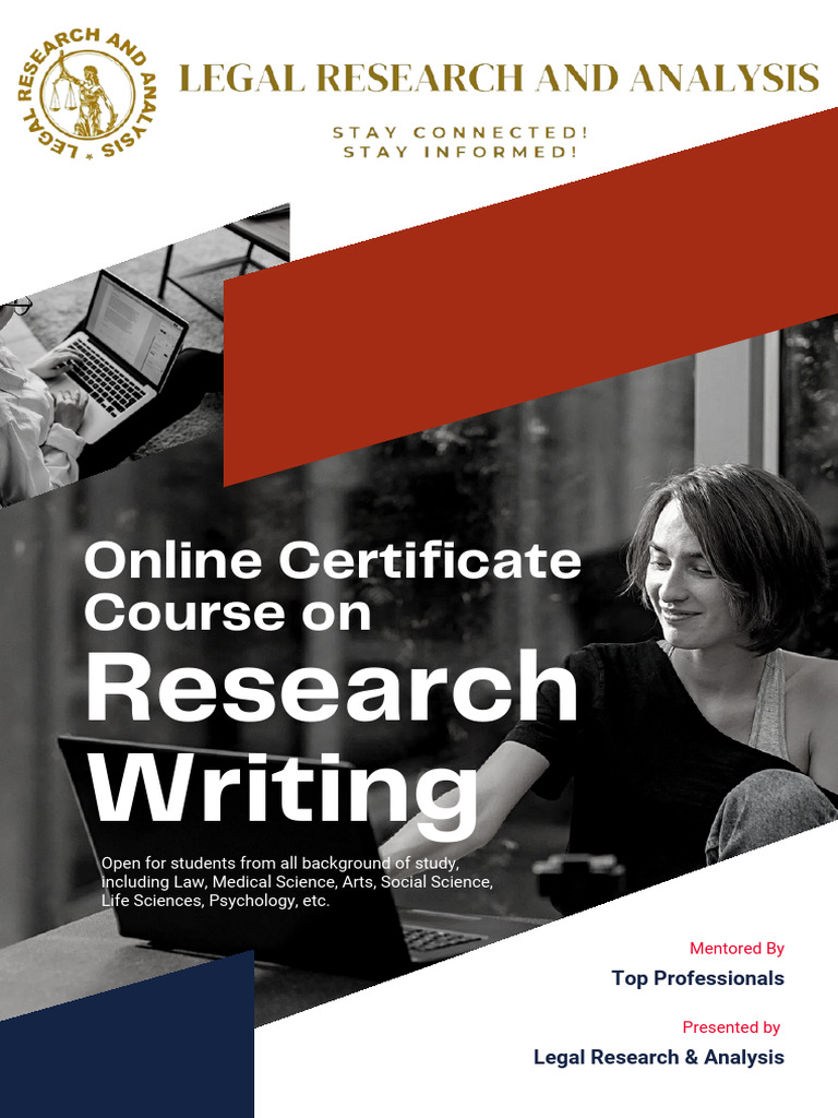 Brochure Certificate Course On Research Writing! | PDF | Thesis ...