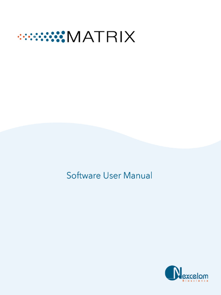 Matrix Software User Manual v5.0 | PDF | Icon (Computing) | Graphics ...